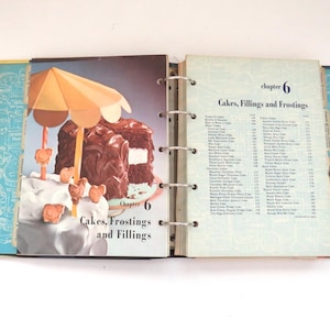 The Pillsbury Family Cookbook - 1963 5 Ring Binder Blue Yellow Cook ...