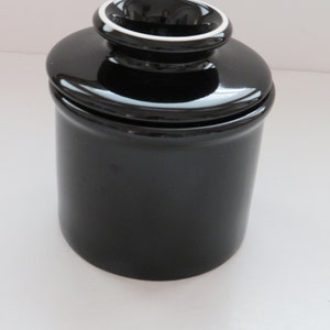 Vintage French Butter Crock Keeper Black White Kitchen Decor - Etsy