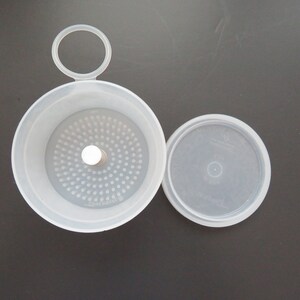 Vintage Tupperware 2 Piece Scrubber With Spring and Seal - Etsy
