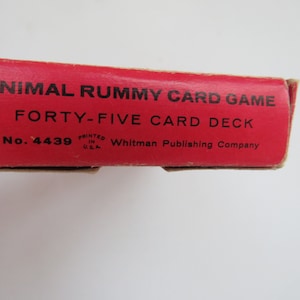 1950s Animal Rummy Card Game Whitman Publishing 4439 Complete Full Deck ...