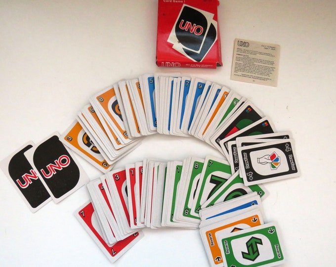 UNO Card Game - Complete Boxed Set With Instructions - 2 to 10 Players ...