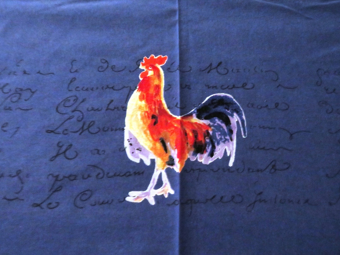 Extra Large Farmhouse Chicken and Roosters Tuscan Tablecloth by ...