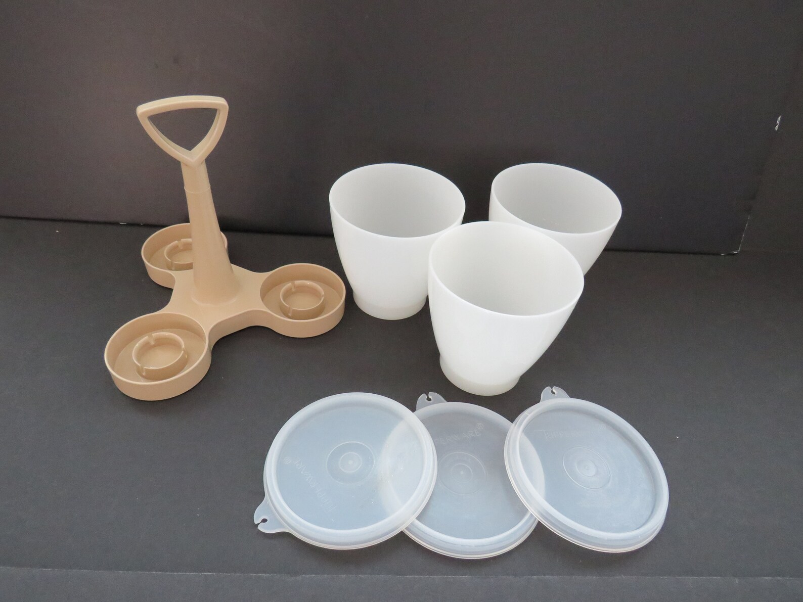 1970s Tupperware Condiment Caddy Serve N Store Caddy 3 Bowls - Etsy