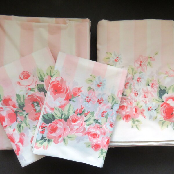 Cabbage Rose Sheet - Etsy