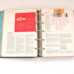 The Pillsbury Family Cookbook - 1963 5 Ring Binder Blue Yellow Cook ...
