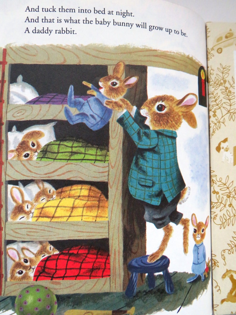 The Bunny Book by Richard Scarry 1983 Bunny Rabbits A Little | Etsy