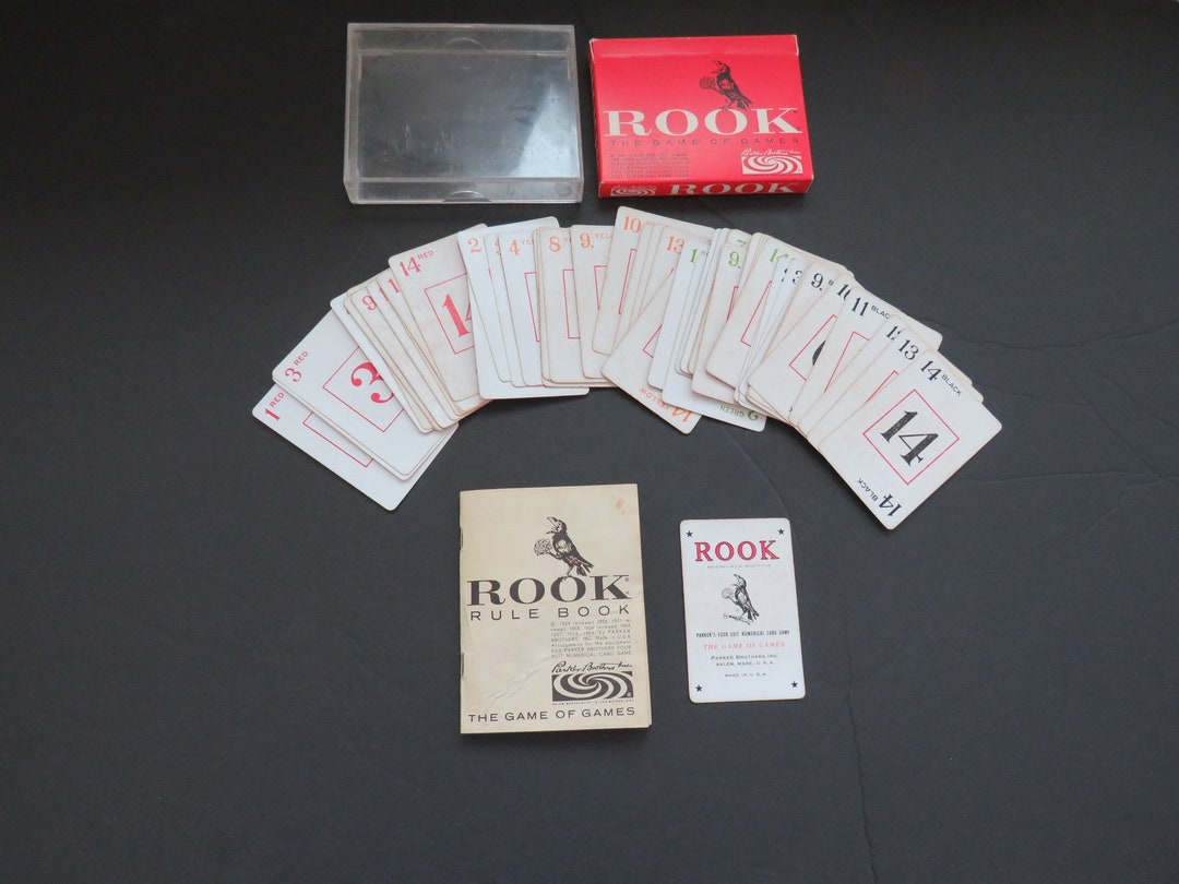 1964 ROOK Card Game by Parker Brothers the Game of Games Bidding Trick ...