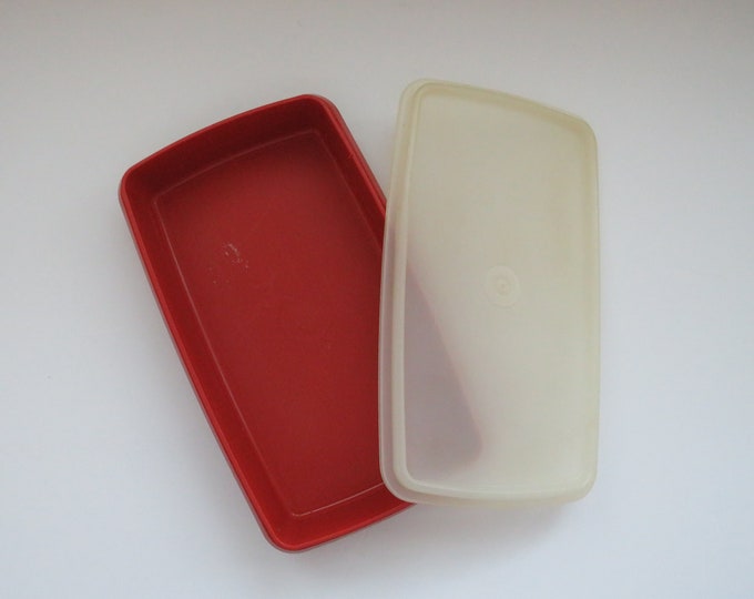 1970s Tupperware Small Deli Container - Rectangle Deli Keeper With Lid ...