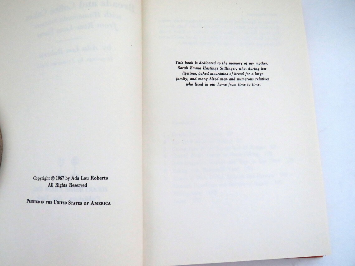 Breads and Coffee Cakes With Homemade Starters Cookbook by Ada - Etsy