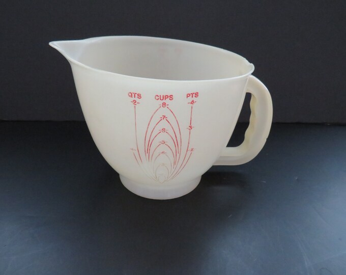 1970s Tupperware Mix N Store 8 Cup Measuring Pitcher - Vintage Wet and ...