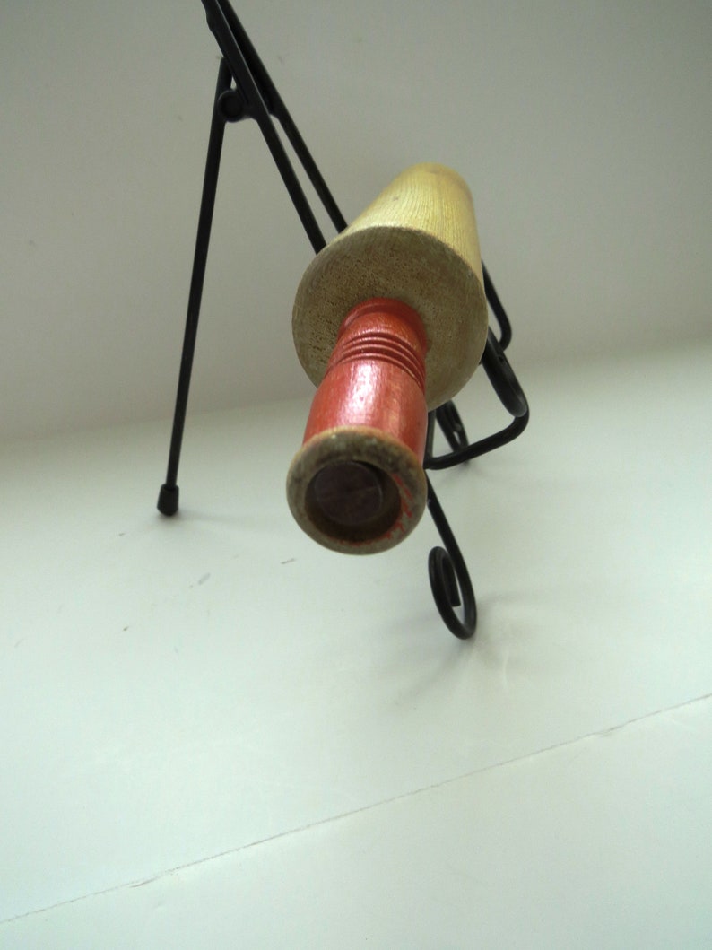 1940s Solid Wooden Rolling Pin Red Grooved Revolving Handles - Etsy