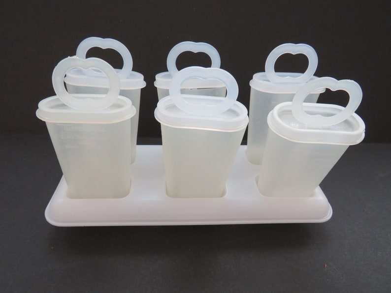 1950s Tupperware 6 Popsicle Ice Tup Set in Caddy 13 Pieces - Etsy