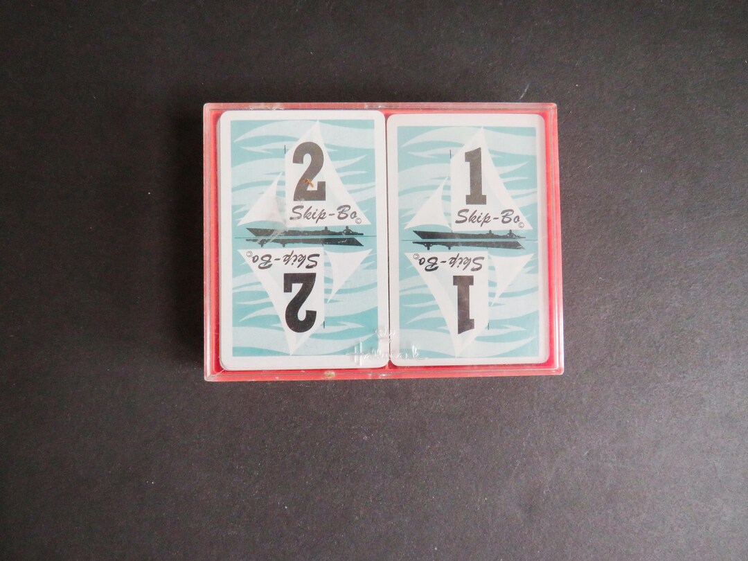1967 Skip Bo Card Game - 2 Full REPLACEMENT Extra Decks Card Set With ...