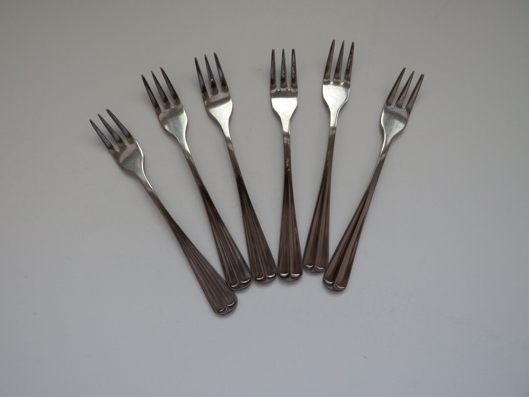 Vintage Cocktail Seafood Forks by International Silver Set of 6 Small ...