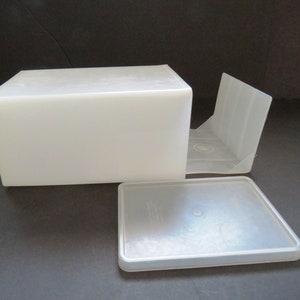 1970s Tupperware 3 Piece Big Freeze Ice Cream Keeper - White Half ...