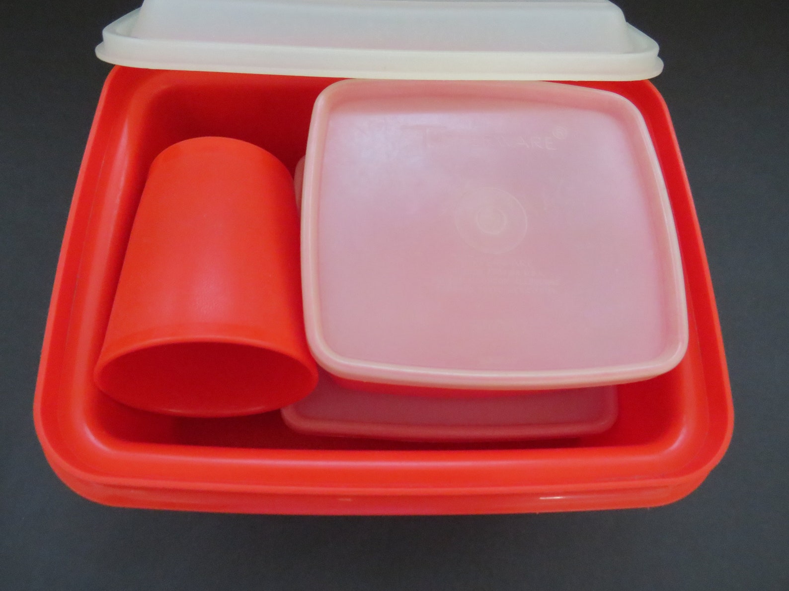 1970s Vintage Tupperware Pak N Carry Lunchbox Set 7 Piece - Etsy