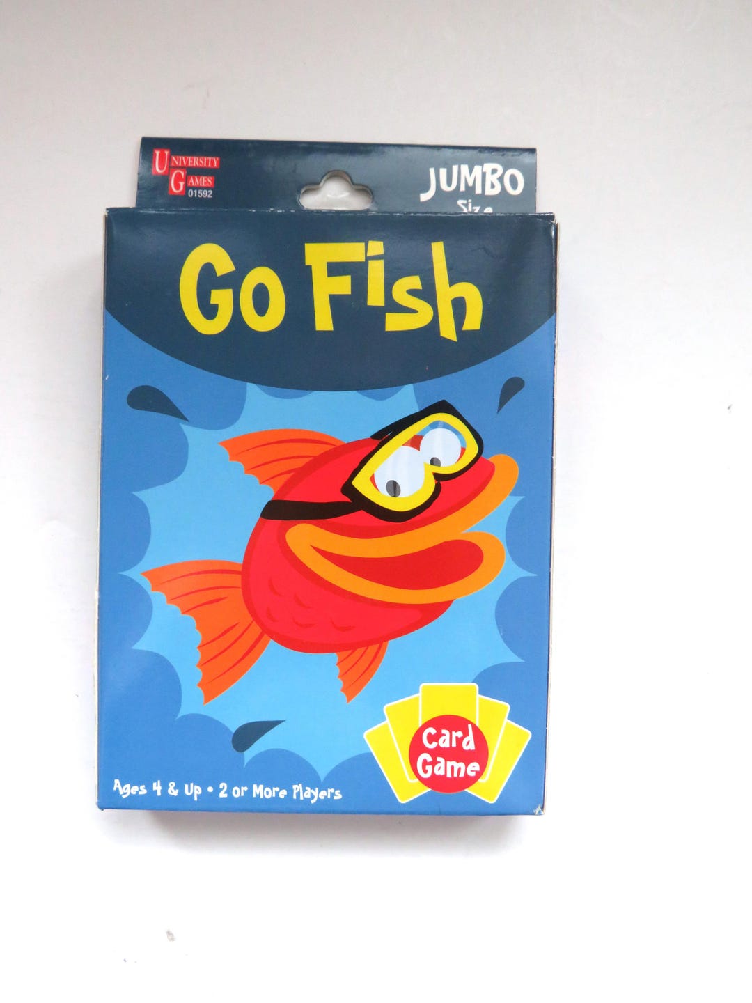 JUMBO Fish Card Game Go Fish Playing Cards Single Full Deck Original ...