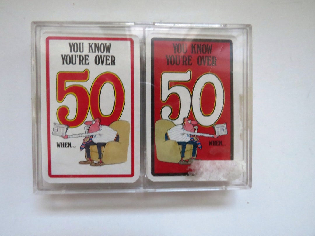 You Know Your Over 50 When Cartoon Playing Cards by Ivory Tower ...