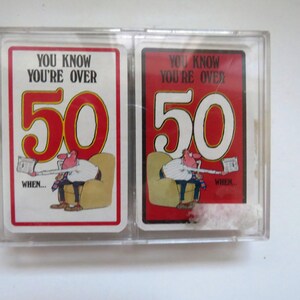 You Know Your Over 50 When Cartoon Playing Cards by Ivory Tower ...