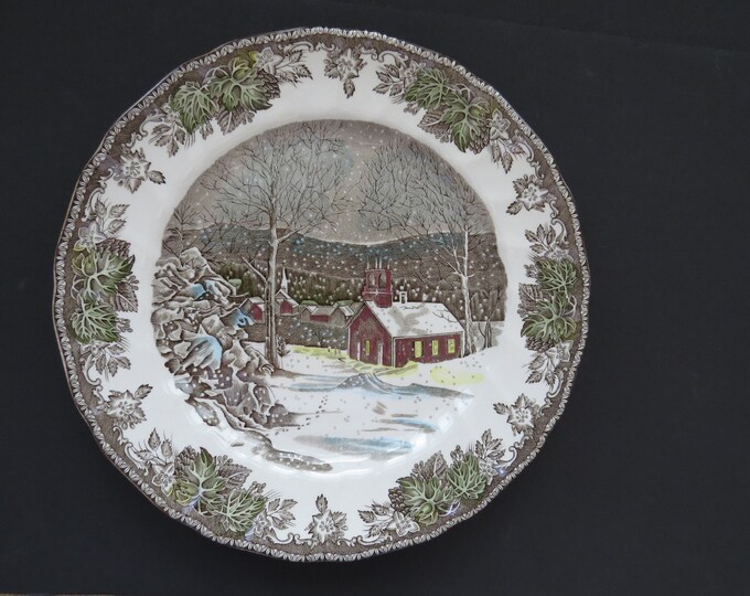 The School House - Friendly Village Plate by Johnson Brothers ...