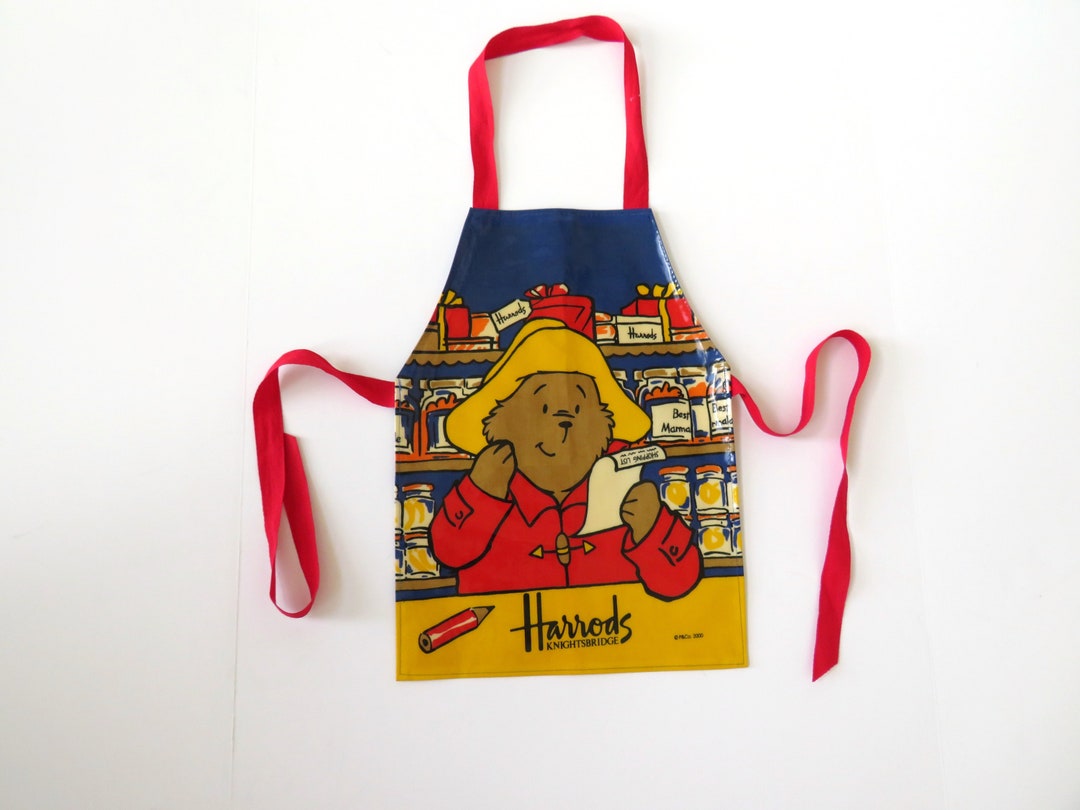 Childrens Harrods Paddington Bear Vinyl Bib Apron - Harrods Souvenir ...