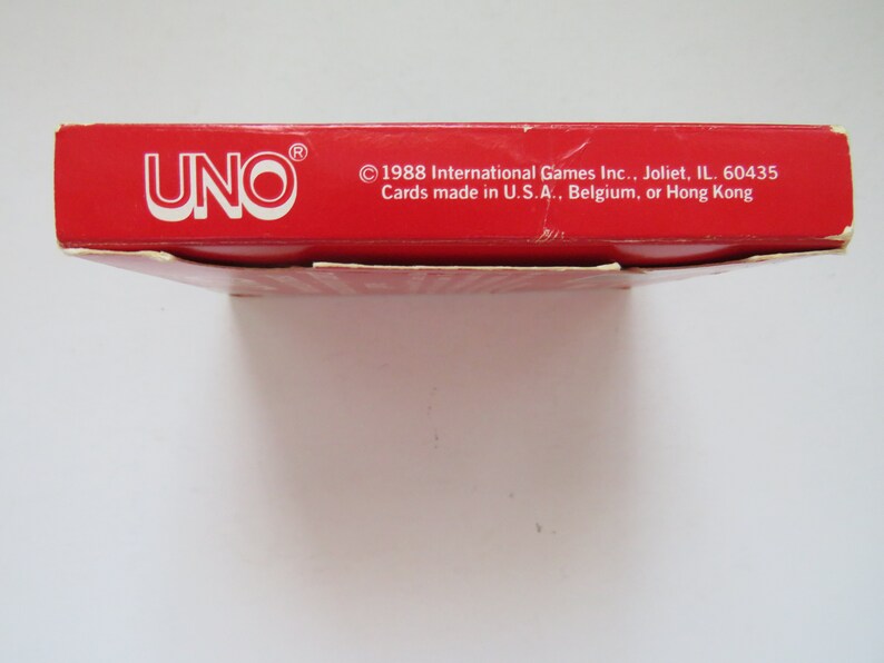 1988 UNO Card Game by International Games Complete Boxed Set - Etsy