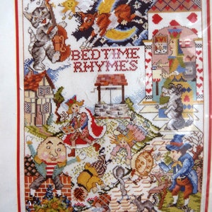 Bedtime Rhymes Cross Stitch Craft Kit - Baby Children Nursery Rhymes ...