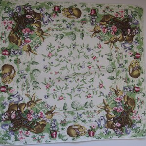 4 Easter Bunny Cotton Napkins Bunny Rabbit Napkins Peter - Etsy