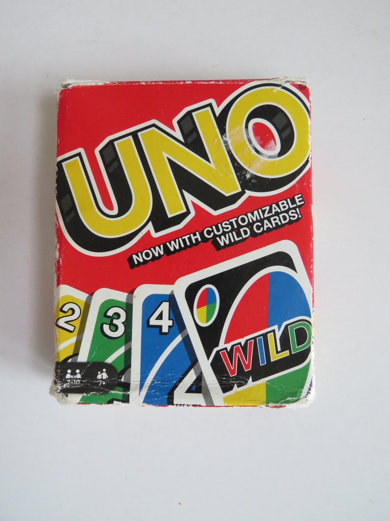UNO Card Game by Mattel Complete Boxed Set 2 to 10 Players - Etsy