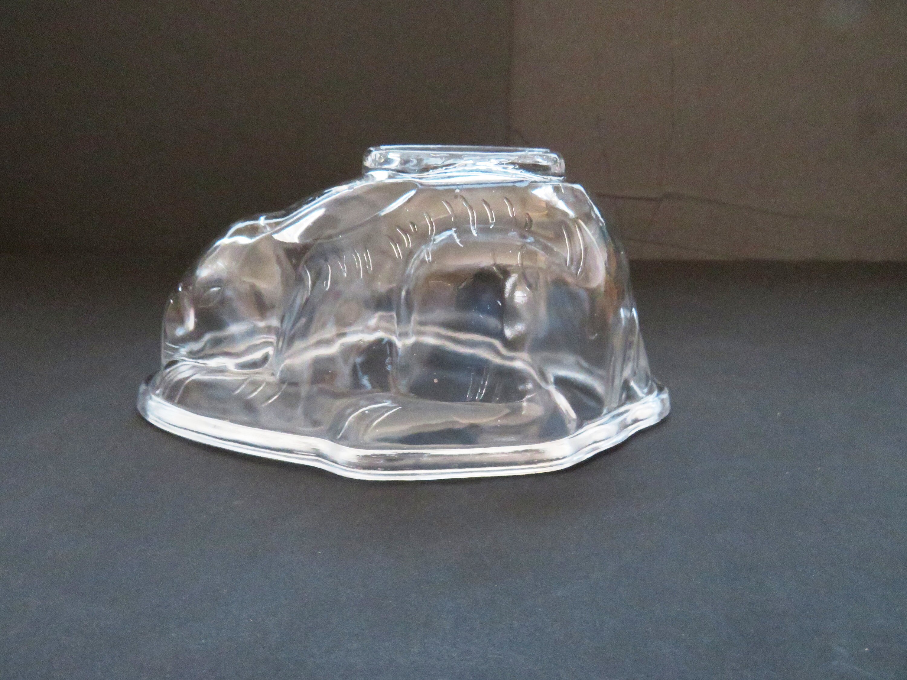 1970s Vintage Clear Glass Bunny Rabbit Jello Mold Glass - Etsy