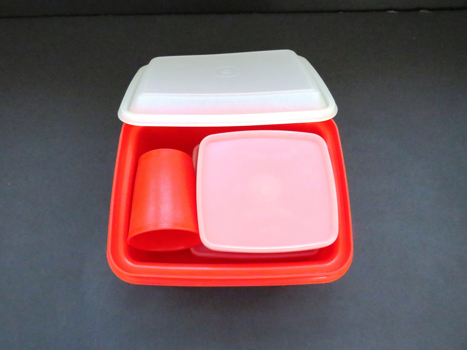 1970s Vintage Tupperware Pak N Carry Lunchbox Set 7 Piece - Etsy
