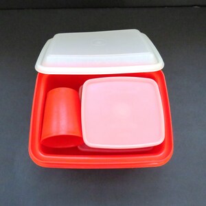 1970s Vintage Tupperware Pak N Carry Lunchbox Set 7 Piece - Etsy