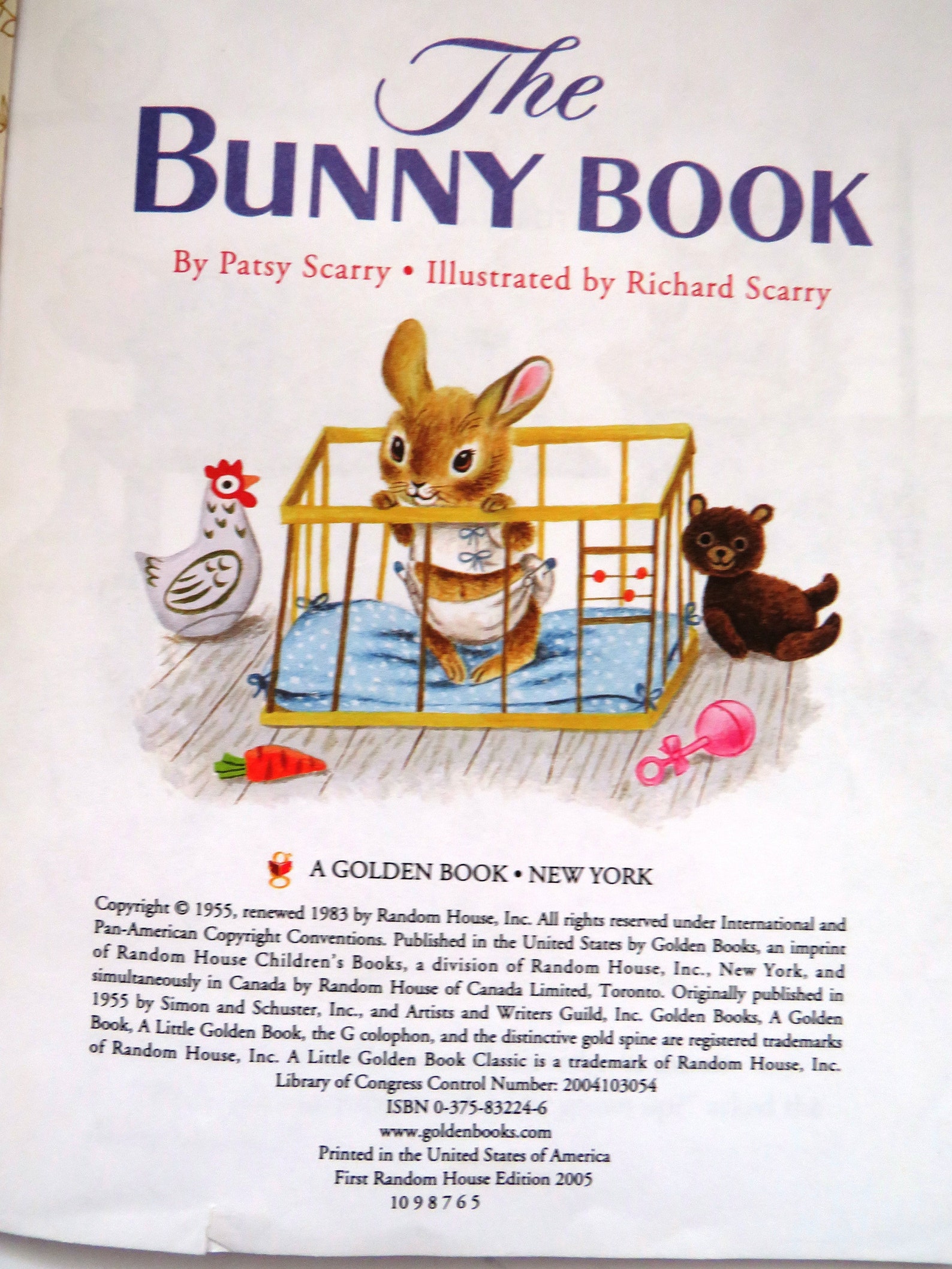 The Bunny Book by Richard Scarry 1983 Bunny Rabbits A Little | Etsy