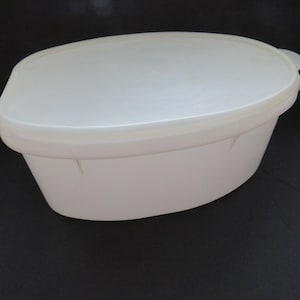 1970s Tupperware Ham Roast Keeper 3 Piece Clear White Plastic Food ...