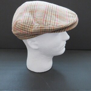 Vintage Tan Plaid Cap by Country Gentleman - Size Large - Cuffley ...
