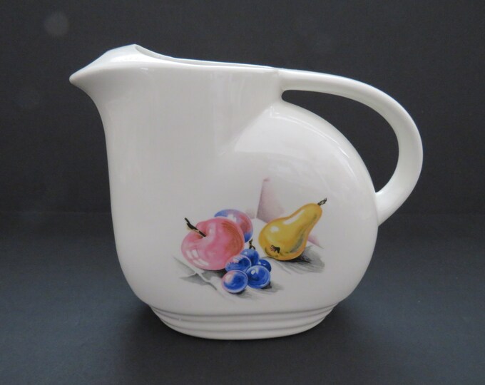 1940s Fruit Design Pitcher by Edwin Knowles - Knowles USA Utility Ware ...