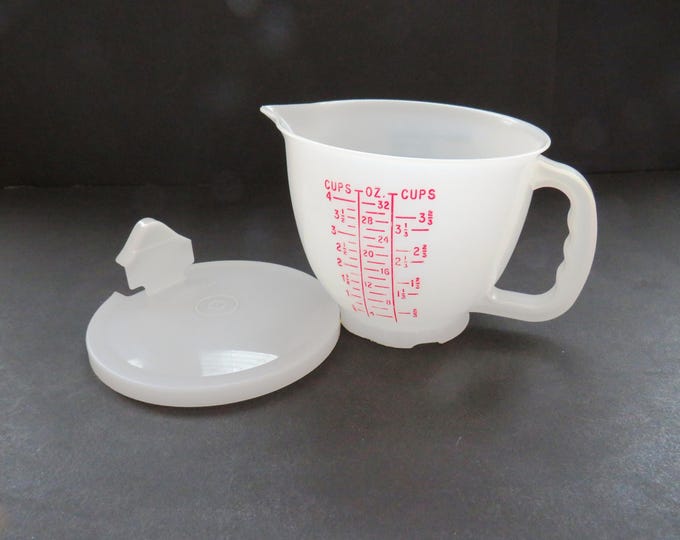 1970s Tupperware 4 Cup Measuring Cup Pitcher - Retro Mix N Stor Pitcher ...
