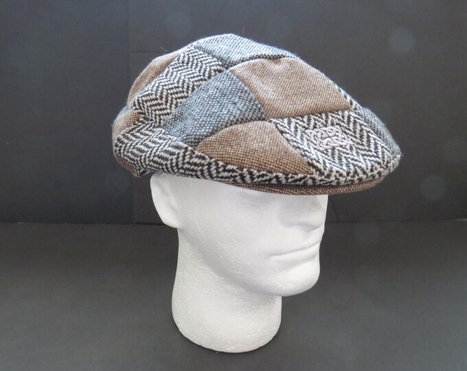 Trinity Flat Cap by Patrick Francis Ireland - Size XL Tweed Patchwork ...