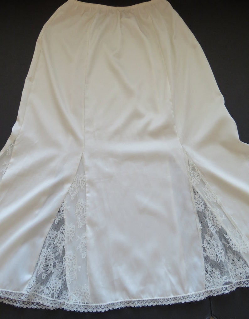 1960s Long White Half Slip by Greenco Maid Size Large Lace - Etsy