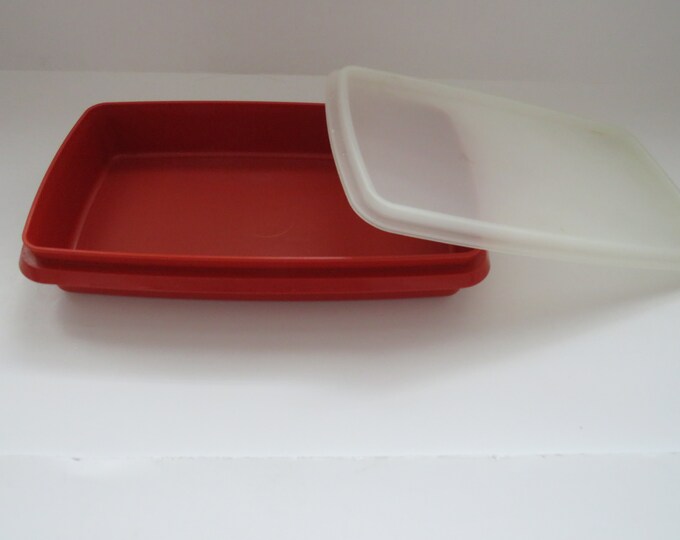 1970s Tupperware Small Deli Container - Rectangle Deli Keeper With Lid ...