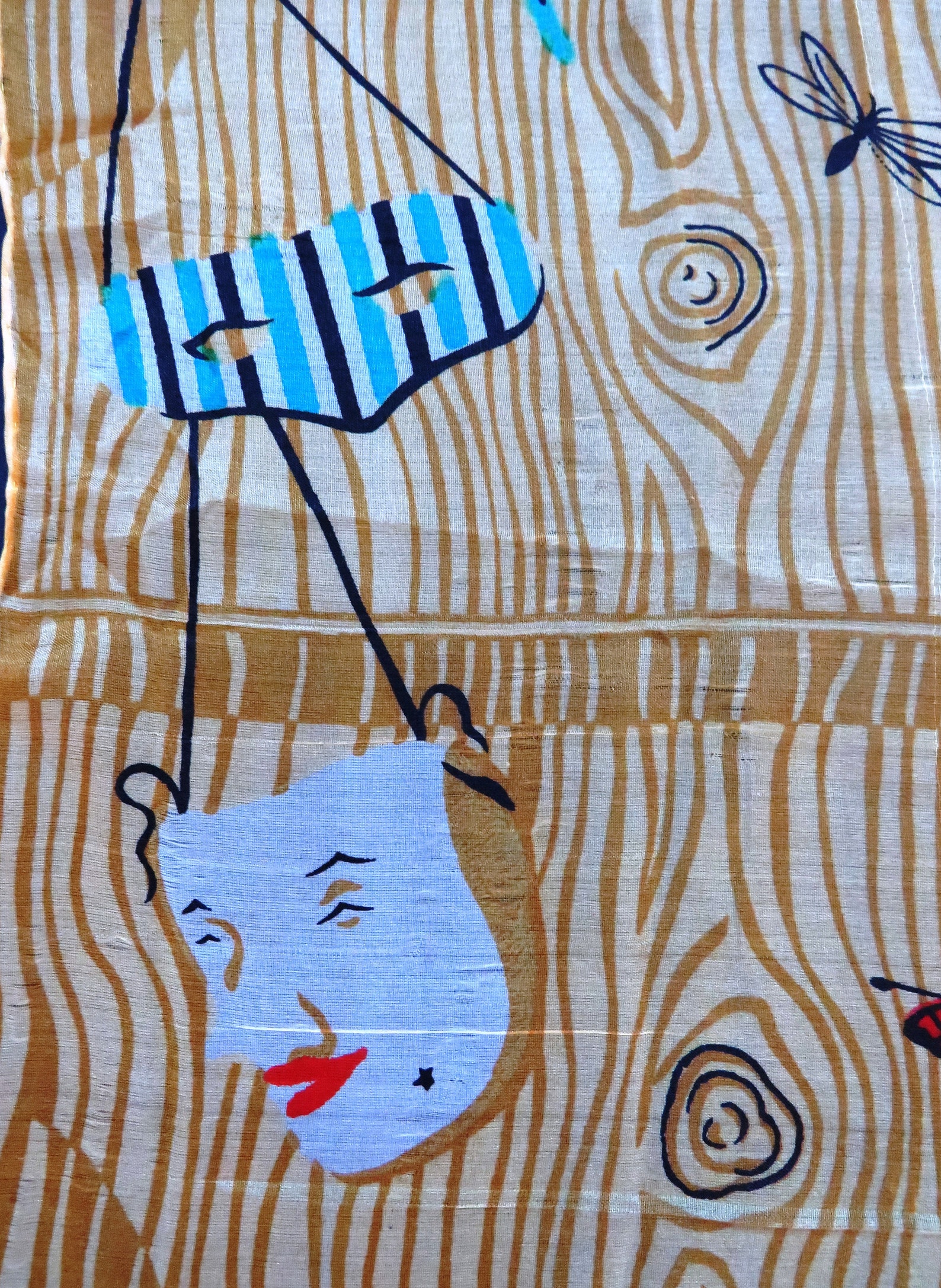 1950s Square Silk Scarf Opera Theme Masquerade Masks Red | Etsy