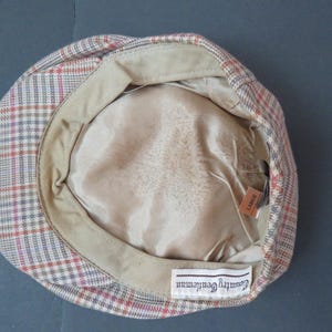 Vintage Tan Plaid Cap by Country Gentleman - Size Large - Cuffley ...