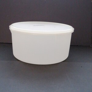 1960s Large Round Tupperware Carry All Container With Snap on Lid Deep ...