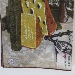 1960s Cheese Fondue Recipe Handkerchief by Stoffels Switzerland Vintage ...