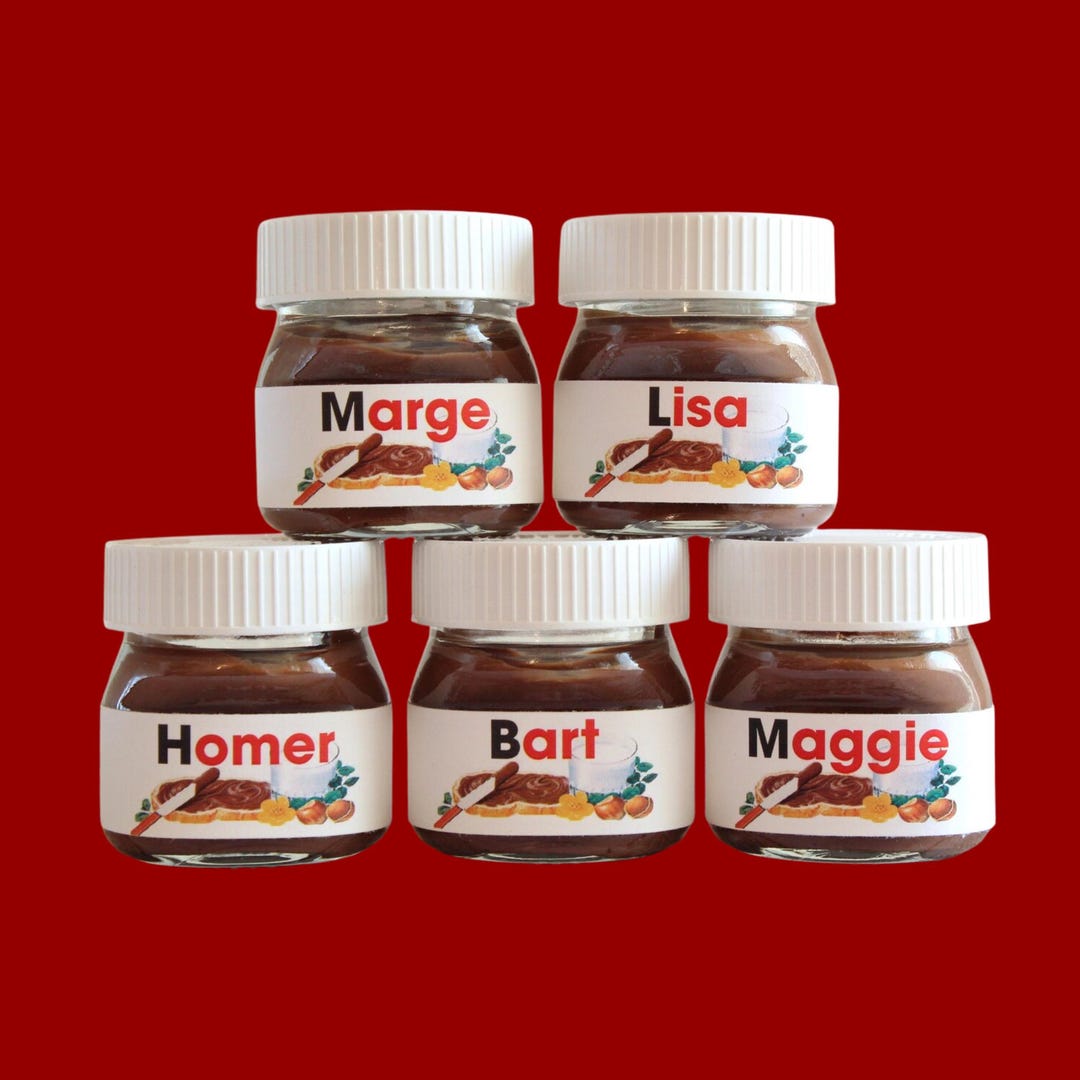 Personalized Mini Nutella Jars: Wedding Favours Bridal Shower Baby ...