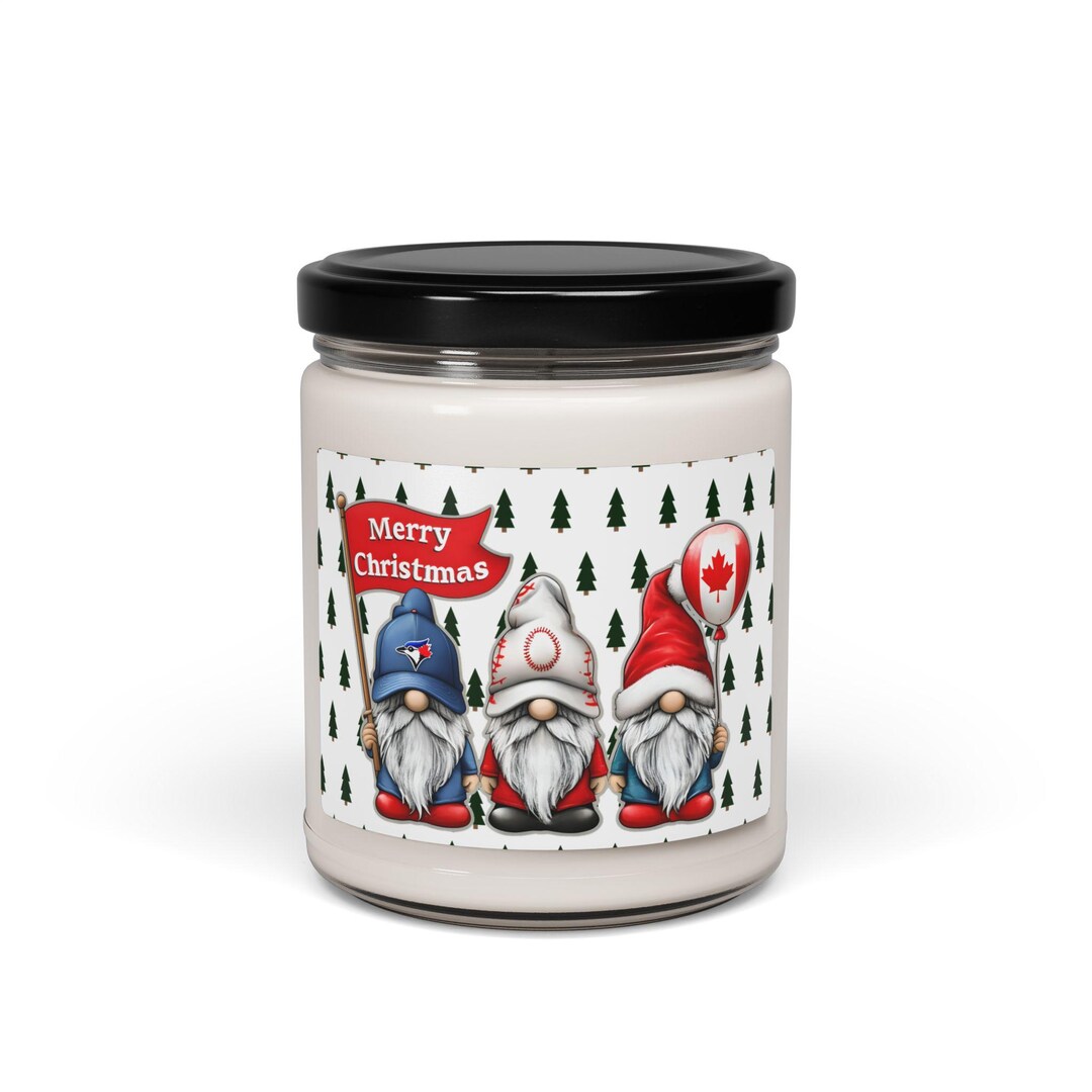 Blue Jays Christmas Canadian Gnomes Candle | Soy Candle 9oz - Etsy UK