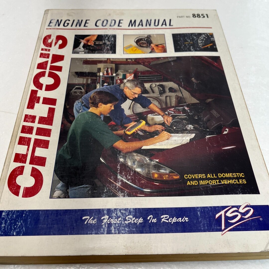 Chilton's Engine Code Manual #8851 All Domestic & Import Vehicles - Etsy