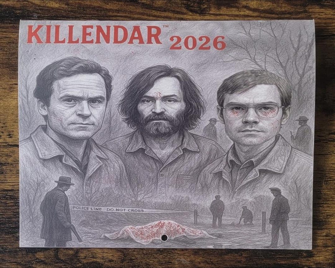 KILLENDAR 2026 Wall Calendar - True Crime Afficionado Gift - Etsy