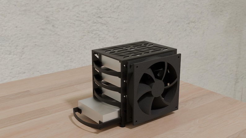 3.5" HDD Cage With Caddy, JBOD Storage (2x-6x) With a Fan Mount - Etsy