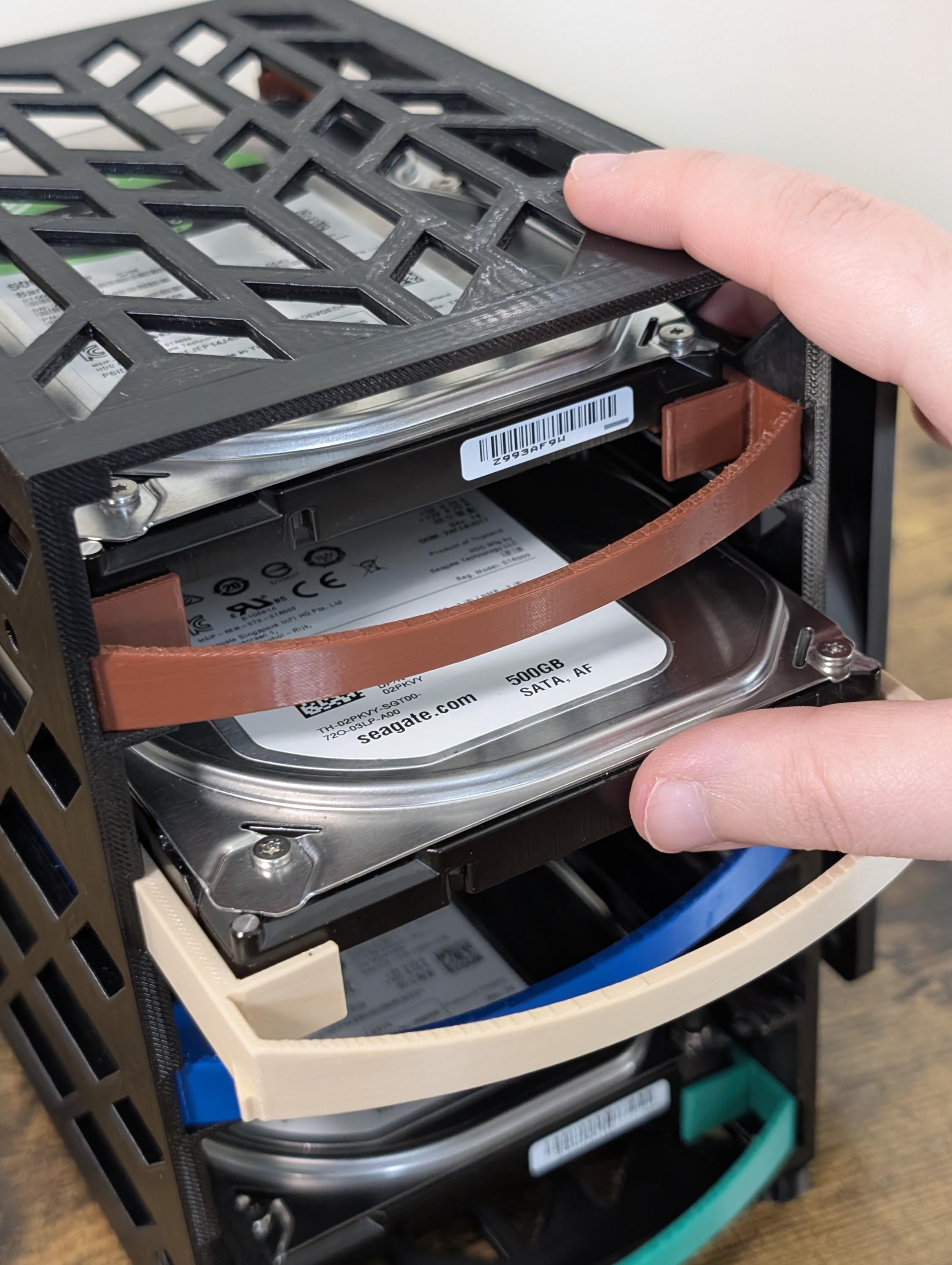 3.5" HDD Cage With Caddy, JBOD Storage (2x-6x) With a Fan Mount - Etsy